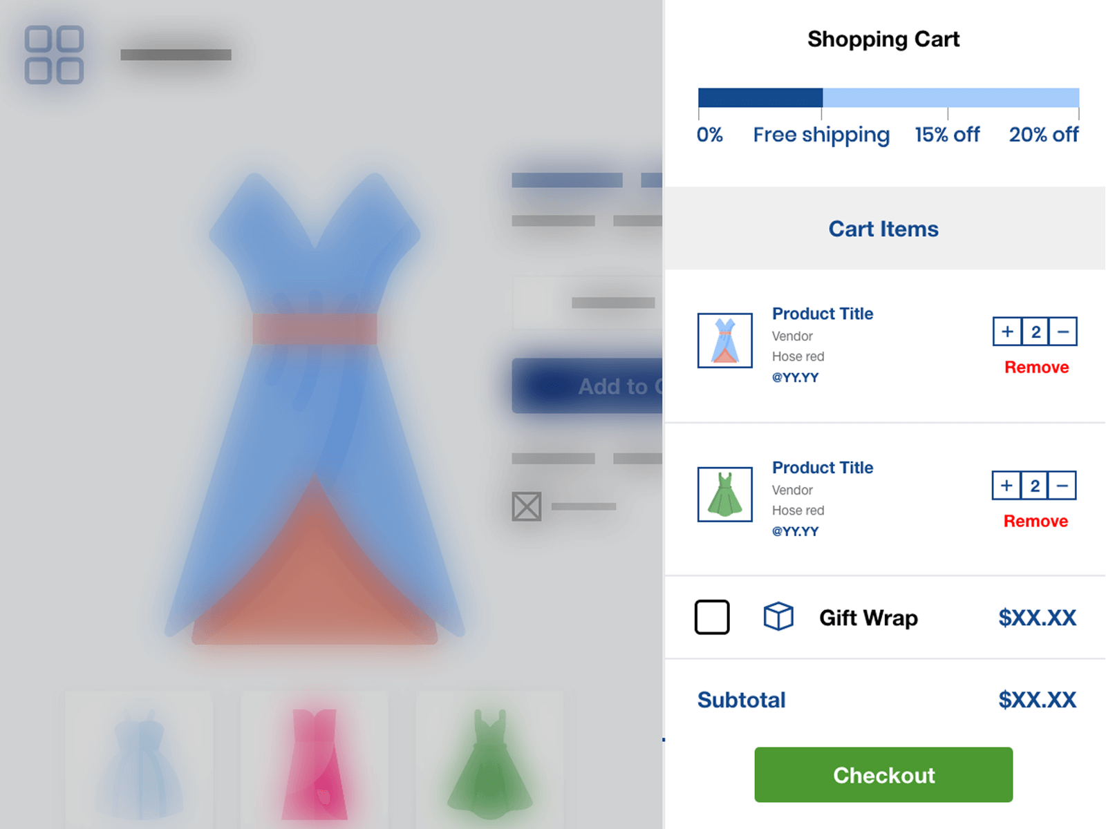 iCart Cart Drawer Cart Upsell [Shopify App] - iDentixweb