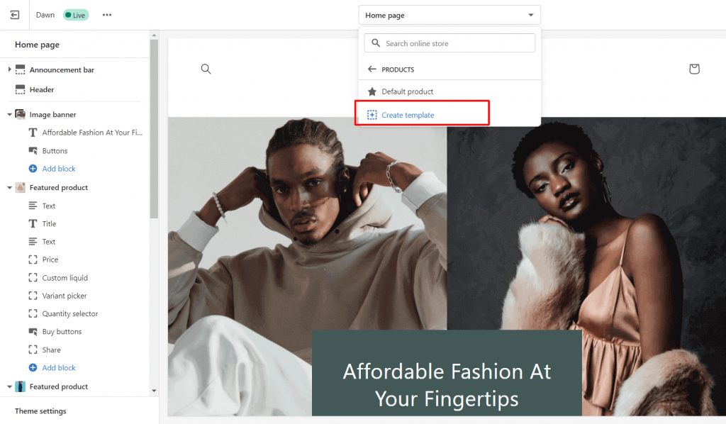 A Guide to Create and Customize Shopify Product Template